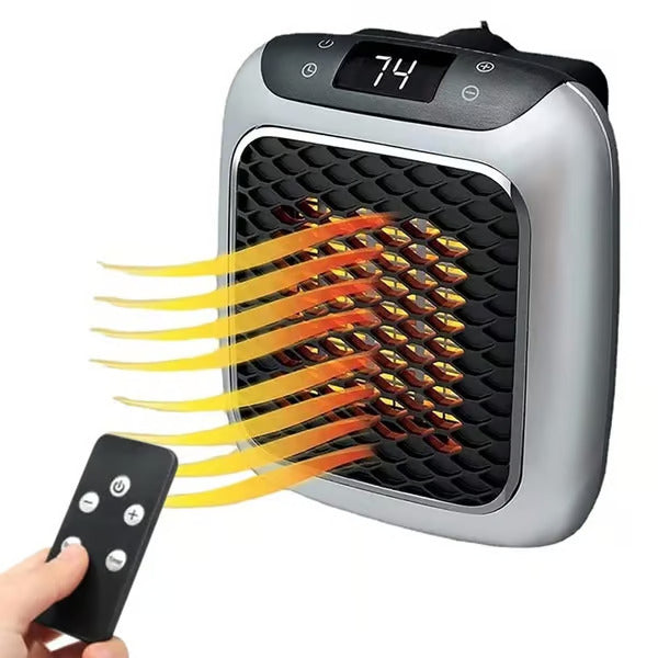 HeatLogic™ Pro Portable 800W Turbo Plug&Play Room Heater With Remote C ...